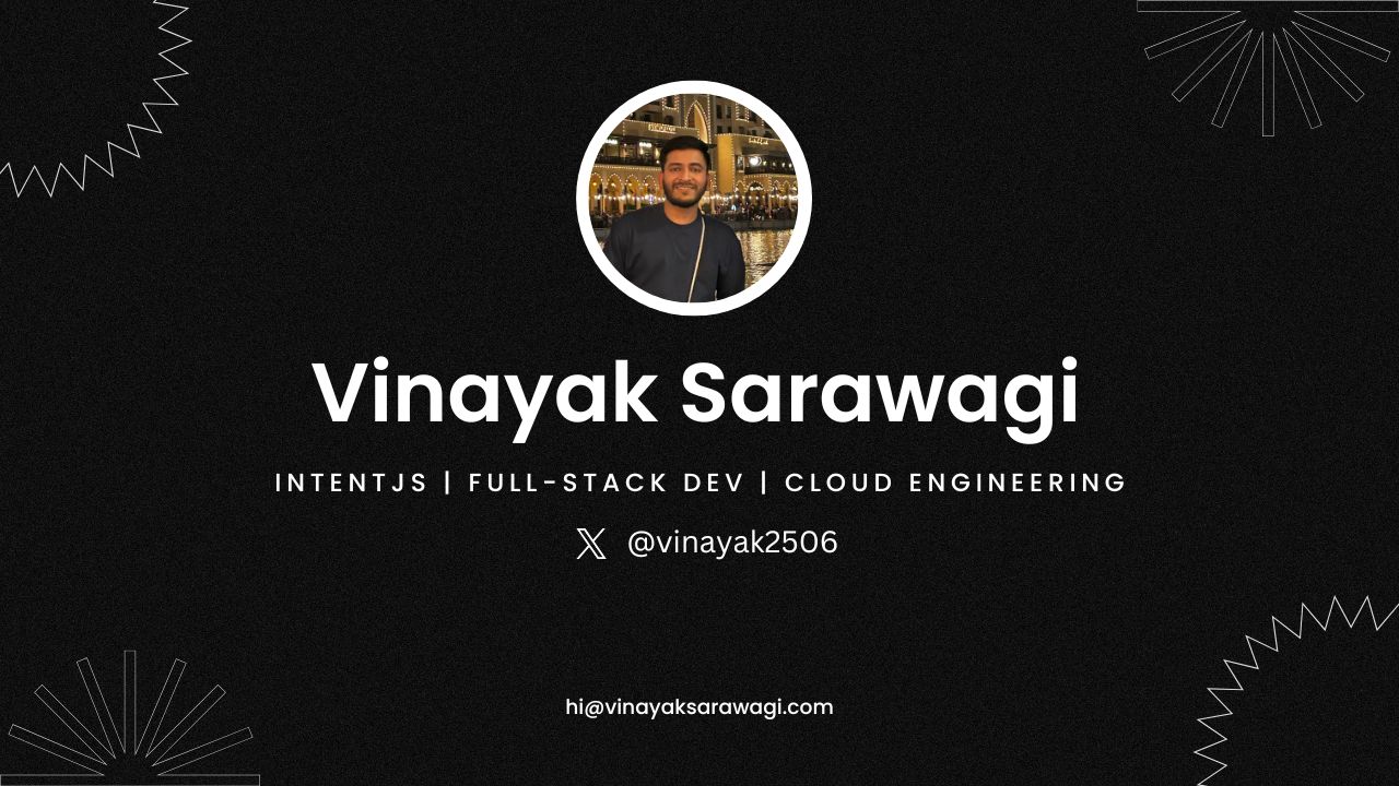 Projects • Vinayak Sarawagi | Software Engineer, Open Source Author